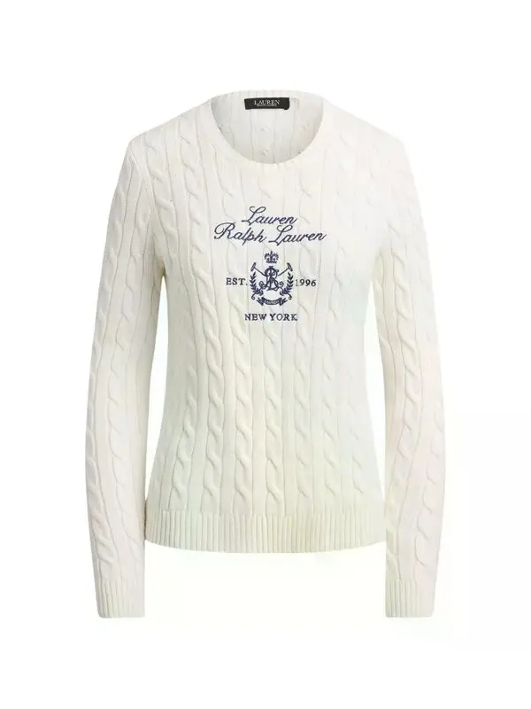 Ralph Lauren Cable-knit Pullover Sweater - White