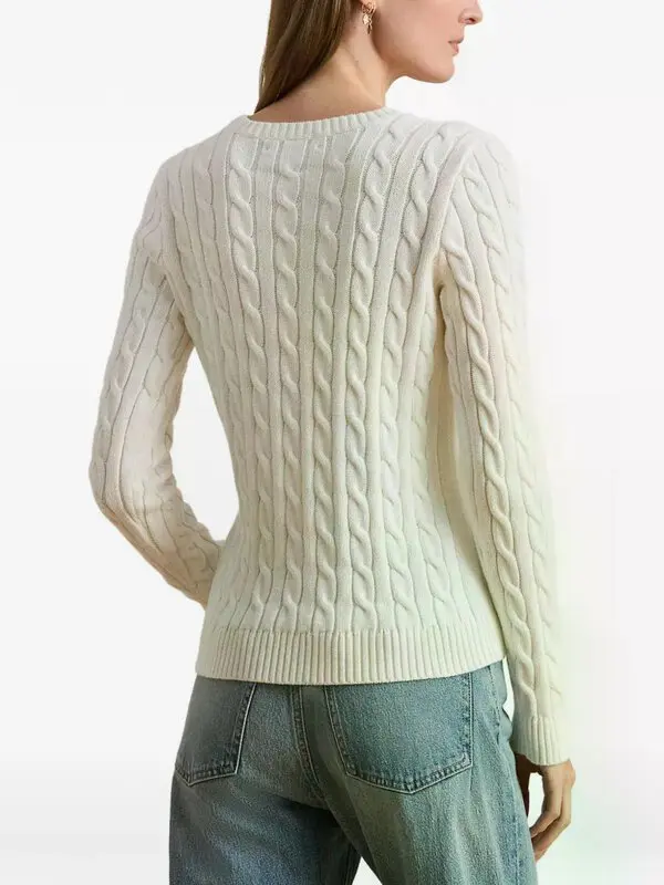 Ralph Lauren Cable-knit Pullover Sweater - White