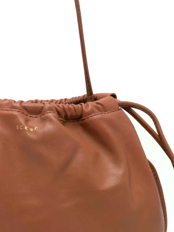 Soeur Suzette Drawstring Shoulder Bag - Brown