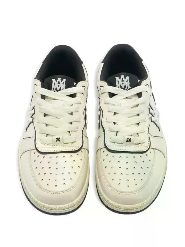 Amiri Newport Star-perforated Sneakers - Neutrals