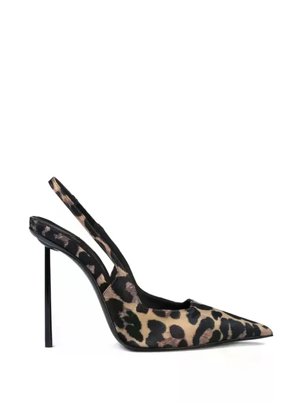 LE SILLA Amelia Leopard-print Slingback Pumps