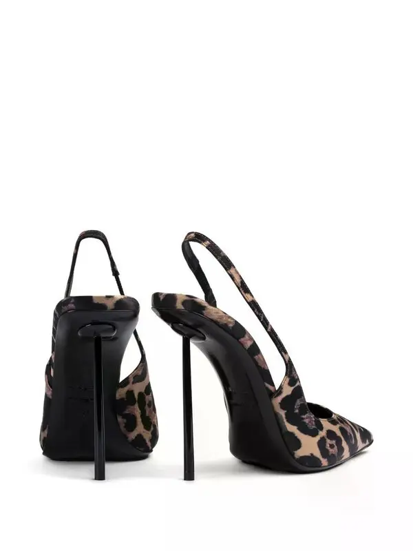 LE SILLA Amelia Leopard-print Slingback Pumps