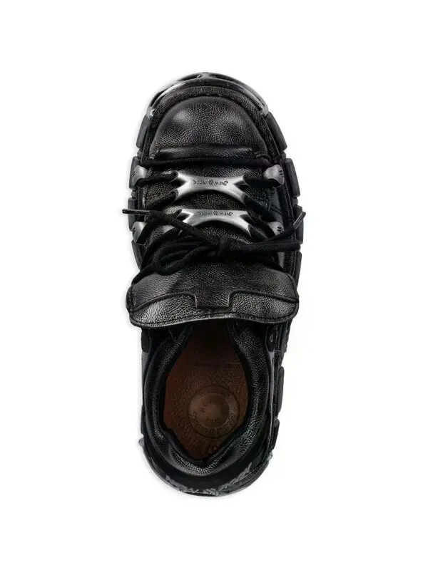 NEW ROCK Pulik Old Arena Tower Platform Sneakers - Black