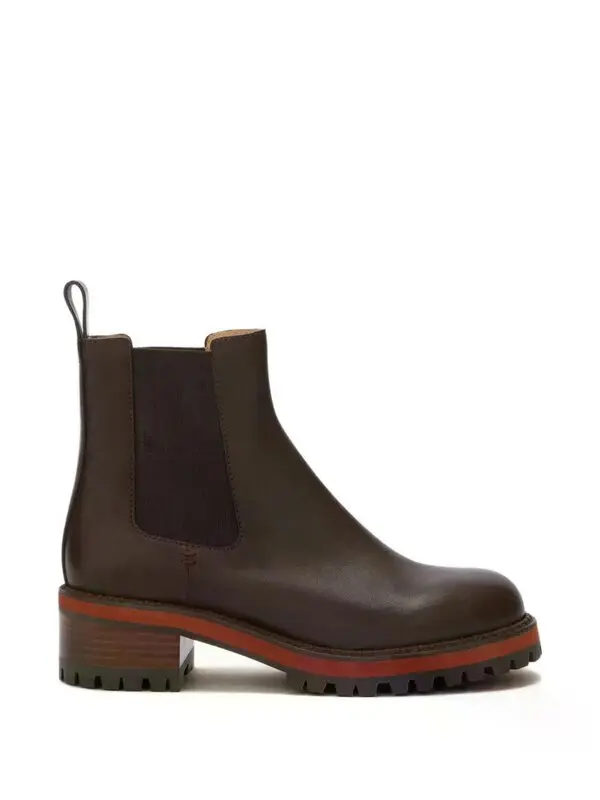 ODISSI Faye Rounded Toe Leather Boots