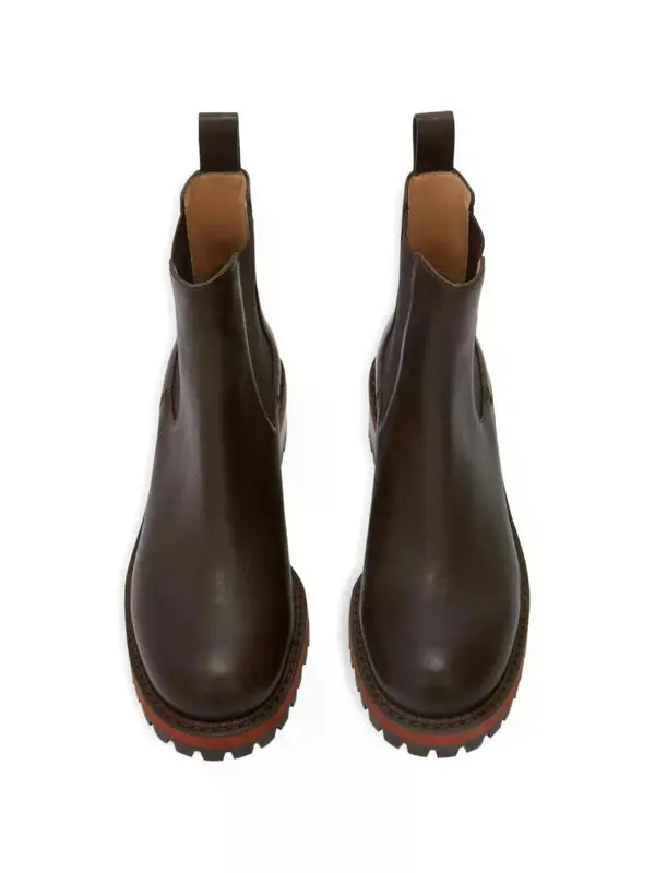 ODISSI Faye Rounded Toe Leather Boots