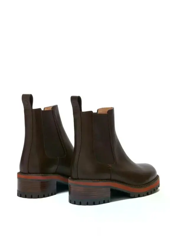 ODISSI Faye Rounded Toe Leather Boots