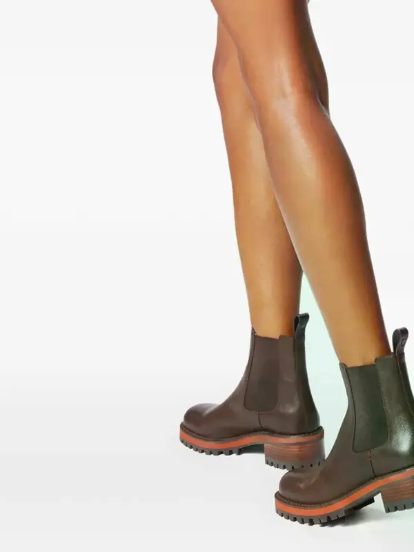 ODISSI Faye Rounded Toe Leather Boots