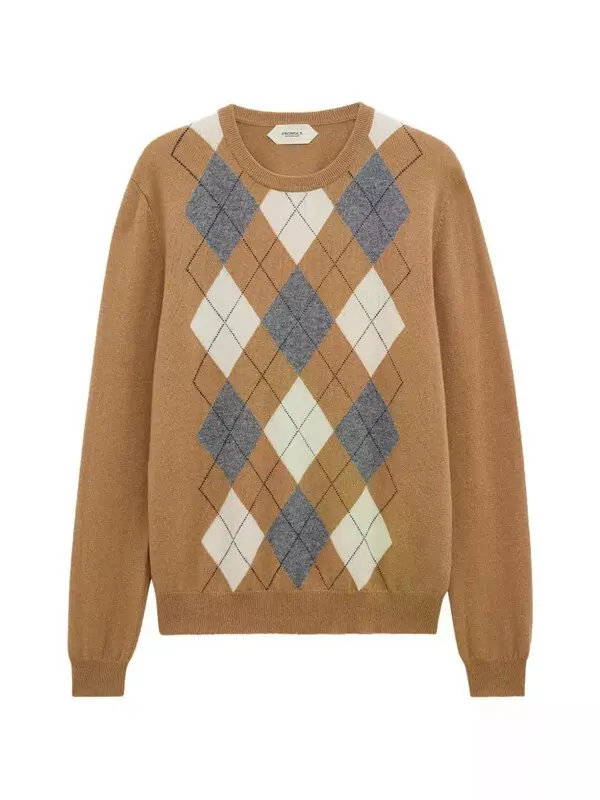 Pringle Of Scotland Argyle Crew-neck Sweater - Neutrals