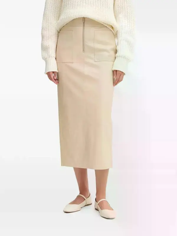 MARC AUREL Panelled Zip Pocket Skirt