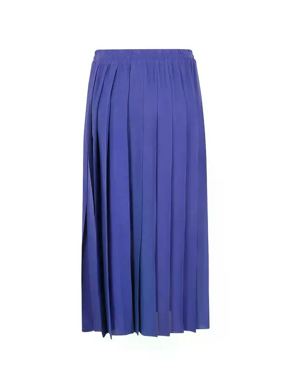 Mantū Pleated Drawstring Skirt - Purple