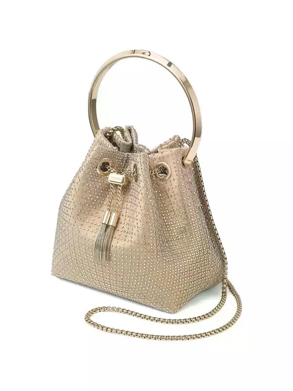 JIMMY CHOO Bon Bon Ring Handle Bucket Bag