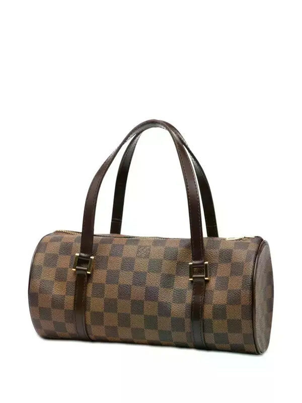 LOUIS VUITTON 2004 Damier Ebene Papillon 26 Handbag - Brown