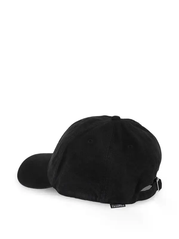 MAISON MARGIELA Logo Embroidered Cap - Black
