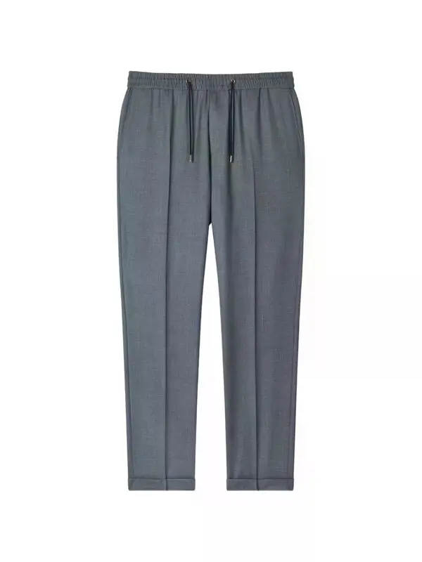 Paul Smith Drawstring Cuffed-hem Trousers - Grey