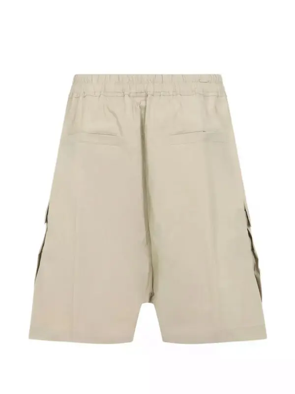 Rick Owens Cotton Cargo Shorts - Neutrals