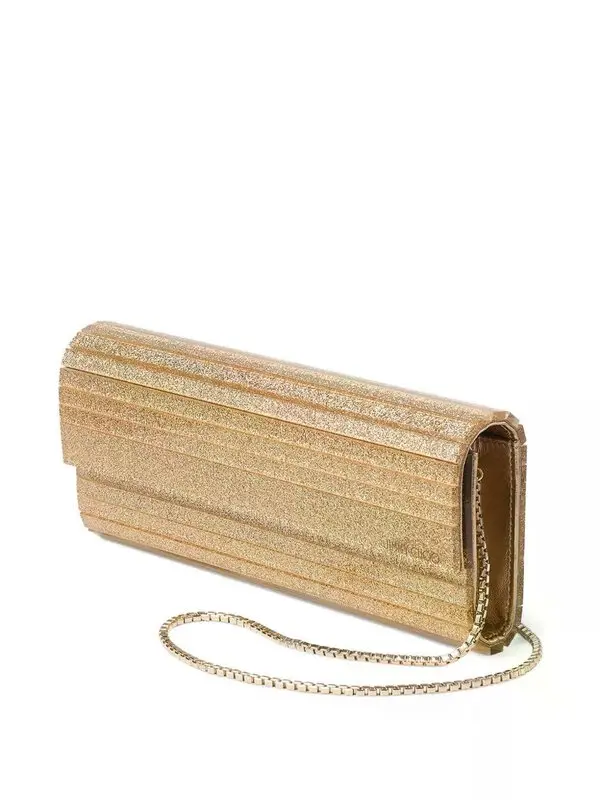 JIMMY CHOO Striated Chain Clutch