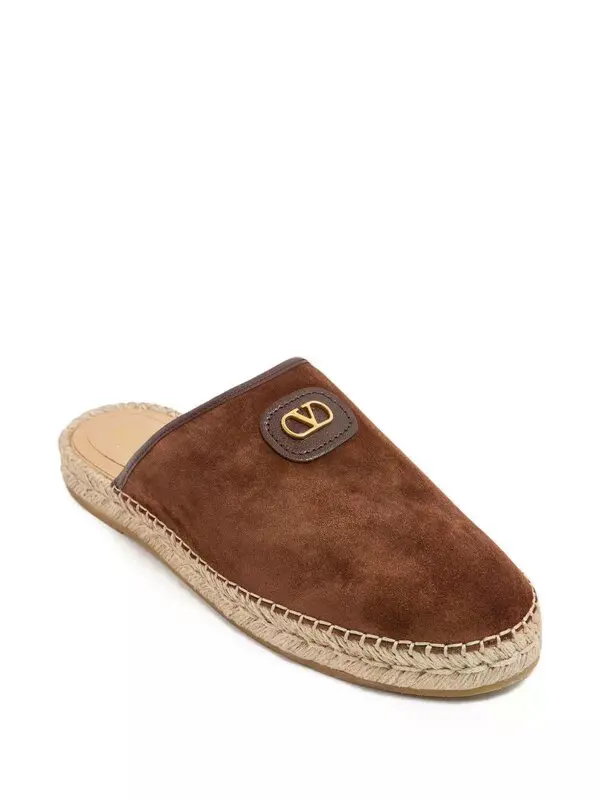 Valentino Garavani Logo-plaque Flat Mules