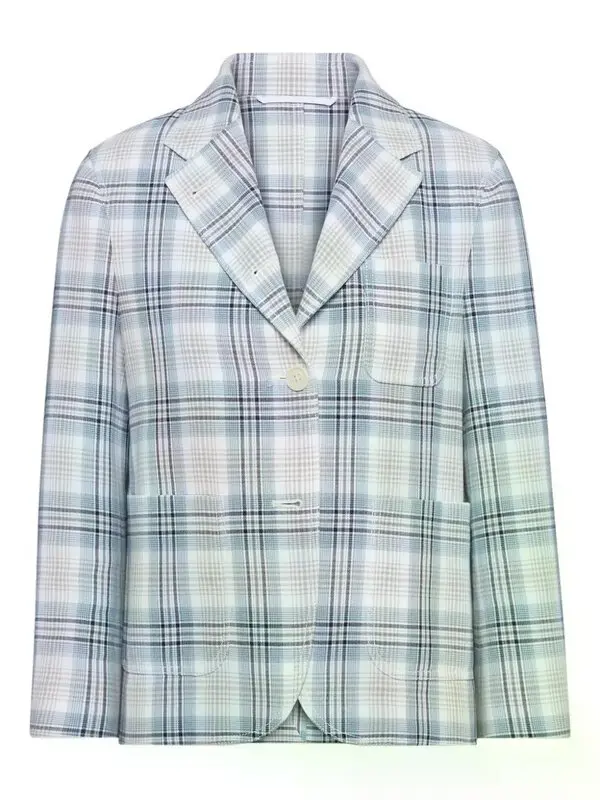 Thom Browne Plaid Single-breasted Blazer