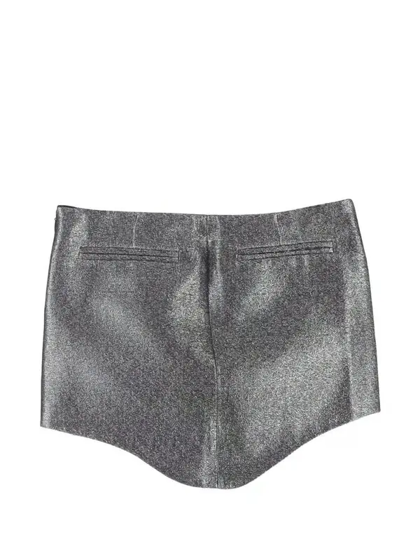 Attico Wave Tech Shimmering Mini Skirt