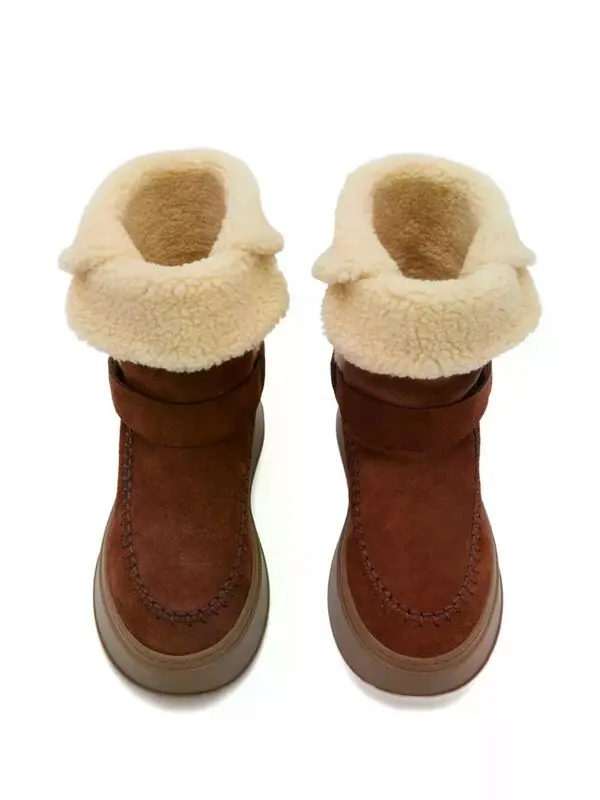 ODISSI Suki Harnessed Suede Boots - Brown