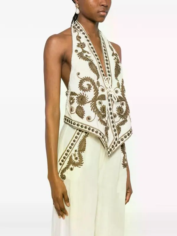 SCARLETT POPPIES Taylen Beaded Embellished Top