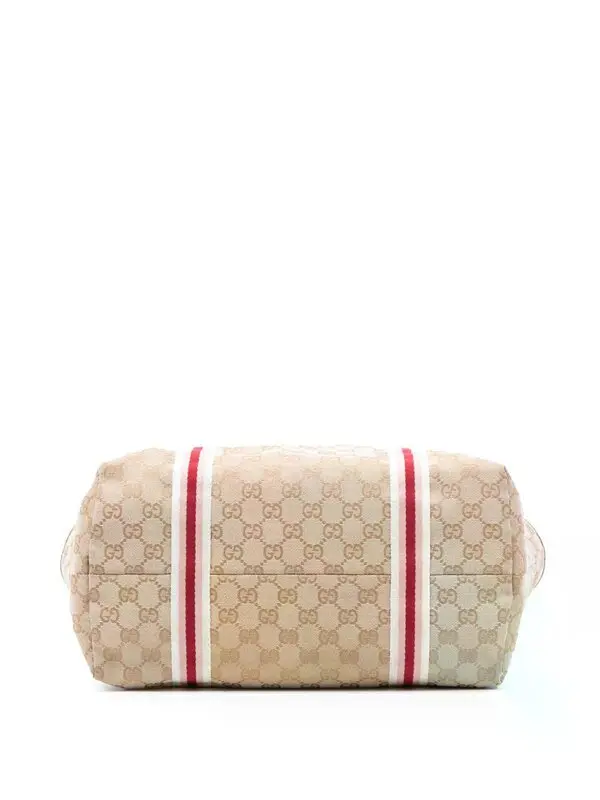 Gucci Large Gg Canvas Jolicoeur Tote Bag - Brown