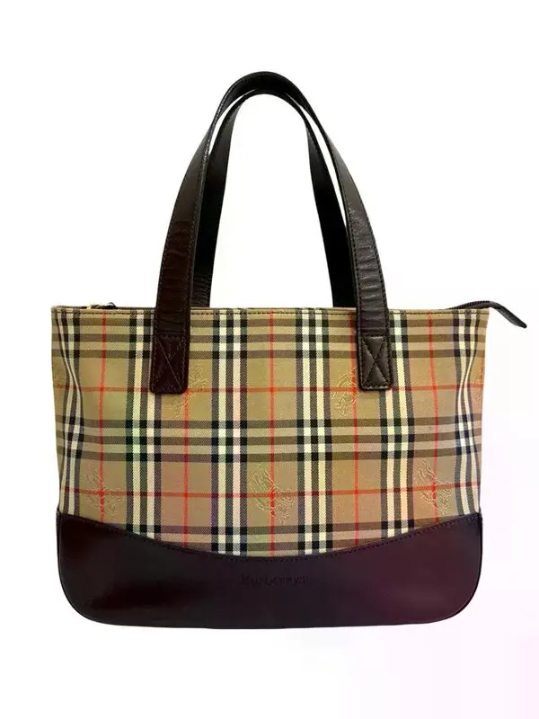 Burberry Haymarket Check Canvas Tote Bag