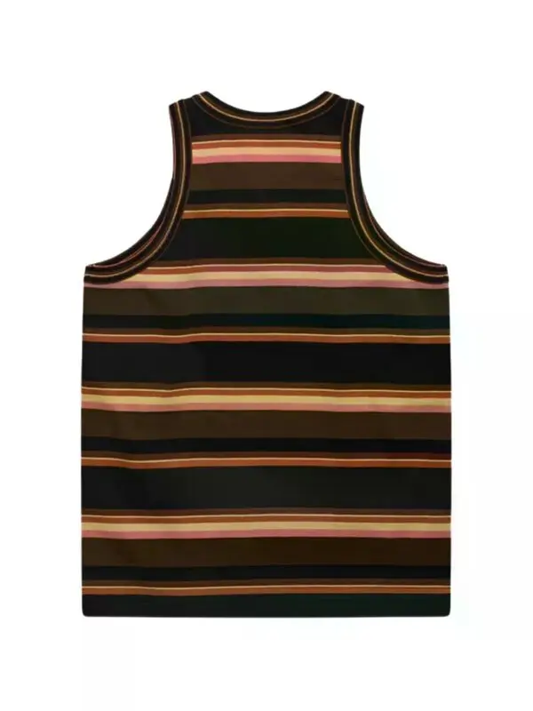 Sacai Striped Trim Top - Black