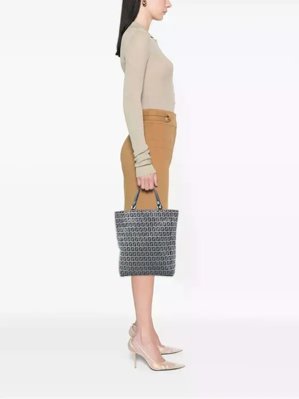 Fendi Zucchino Canvas Tote Bag