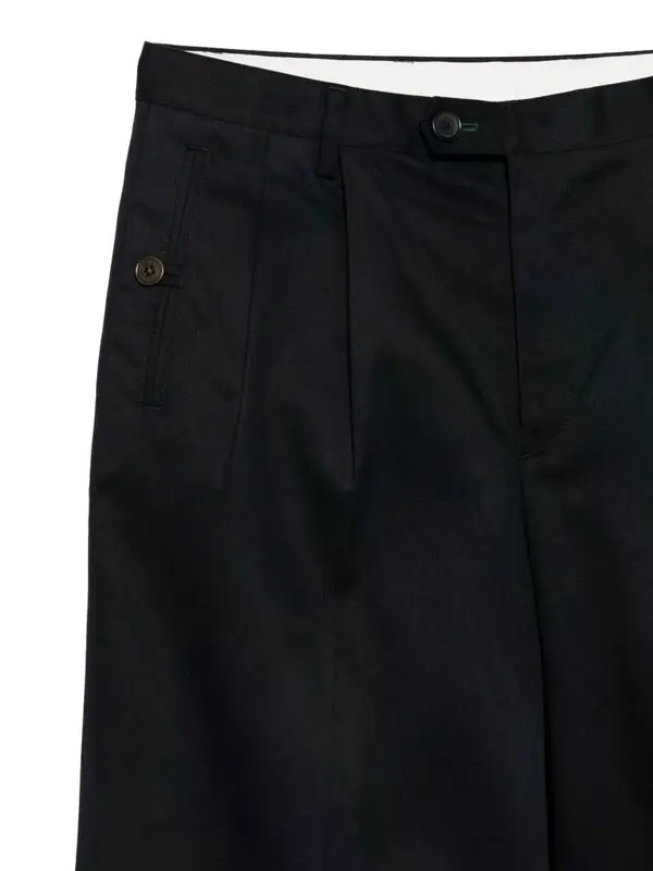 Paul Smith Pleated Wide-leg Trousers - Blue