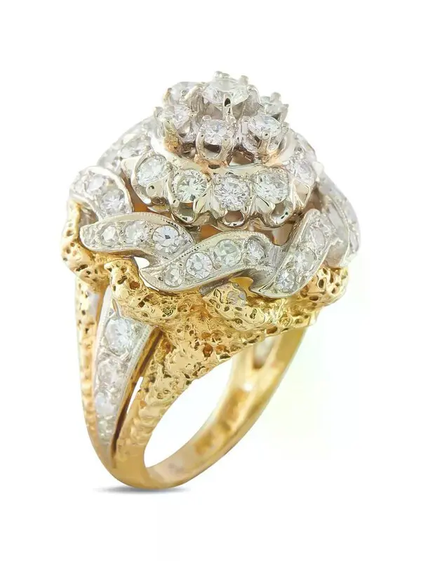 LB EXCLUSIVE Diamond Yellow And White Ring - Gold