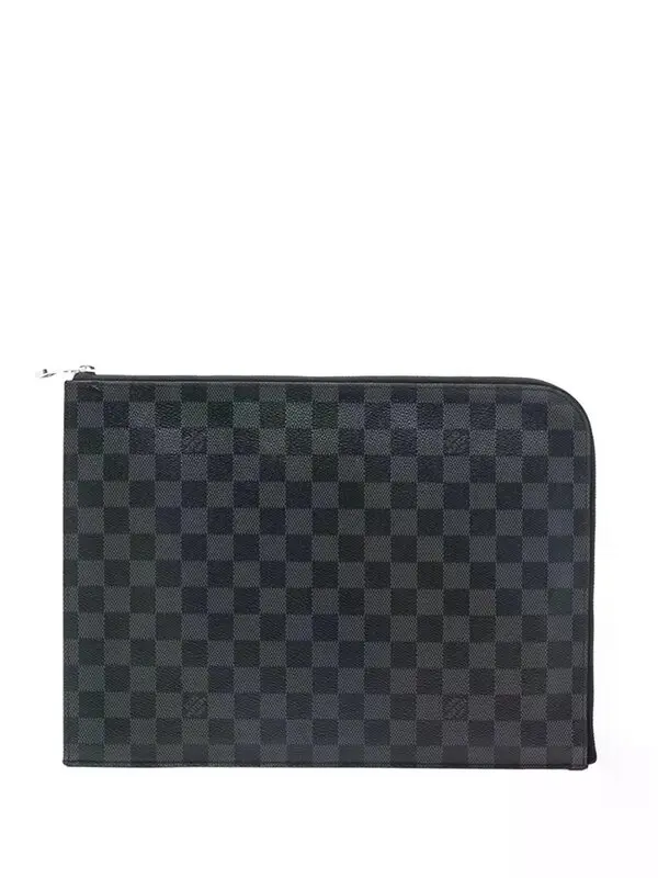 LOUIS VUITTON 2017 Damier Graphite Pochette Jour Gm - Black