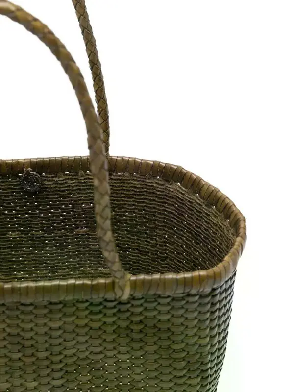 Dragon Diffusion Small Grace Basket Woven Tote Bag - Green