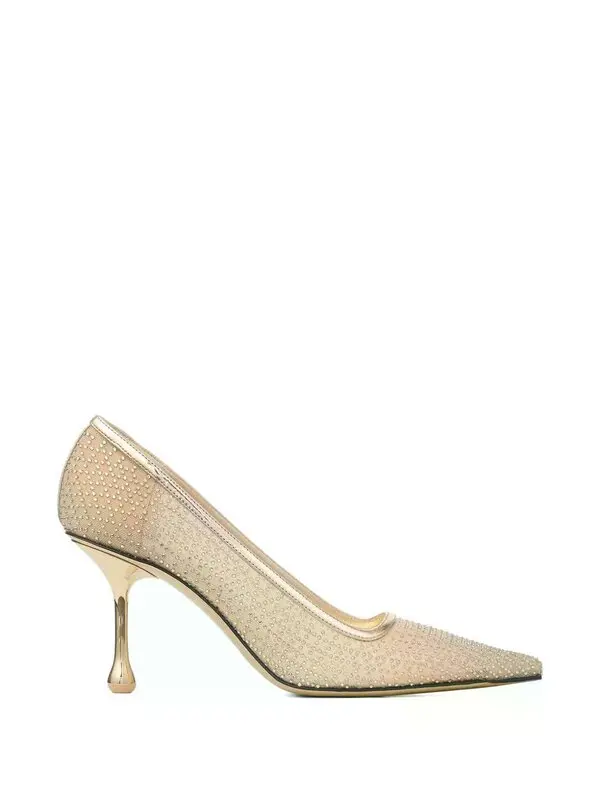 JIMMY CHOO Embellished Stiletto Pumps - Neutrals