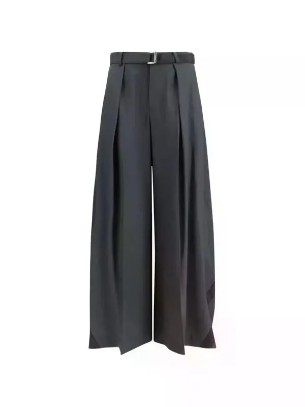 Sacai Belted Pleated Trousers