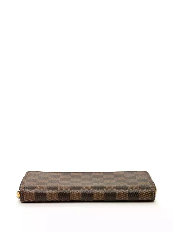LOUIS VUITTON 2018 Damier Ebene Zippy Wallet Long Wallets - Brown