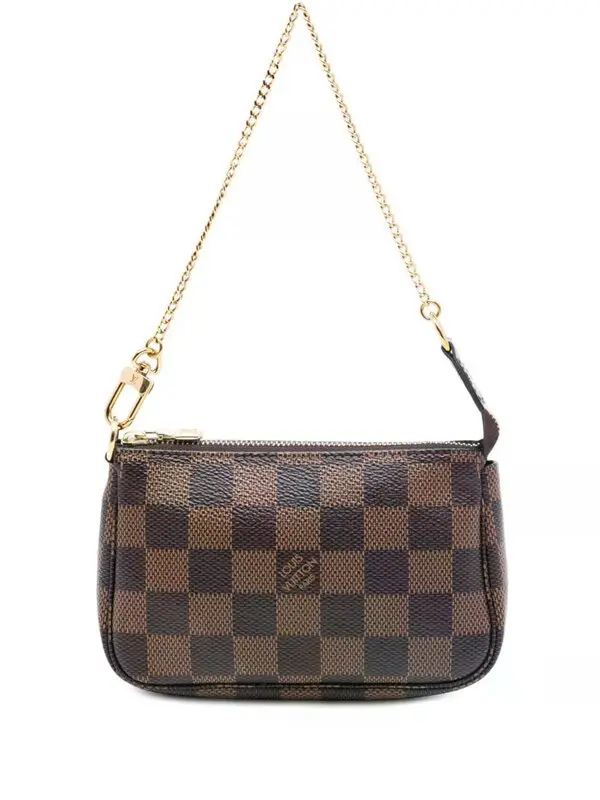 LOUIS VUITTON 2020 Damier Ebene Mini Pochette Accessoires