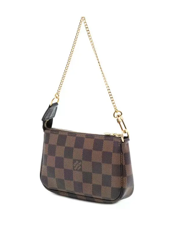 LOUIS VUITTON 2020 Damier Ebene Mini Pochette Accessoires