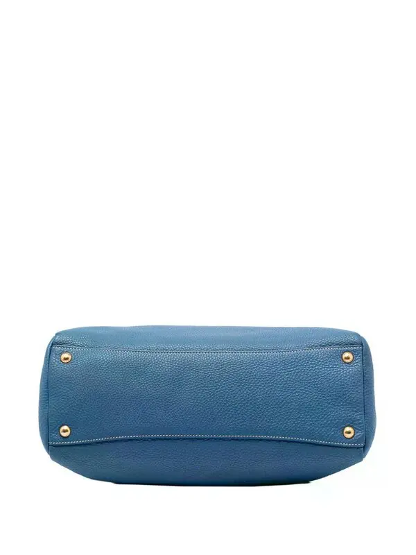 Prada Vitello Daino Zip Top Satchel