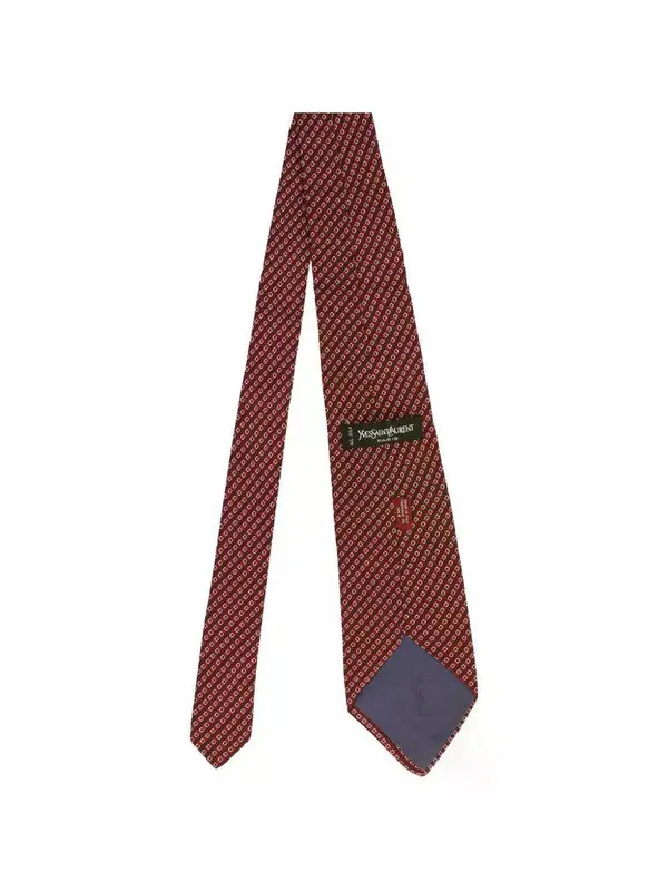 Saint Laurent Patterned Silk Tie