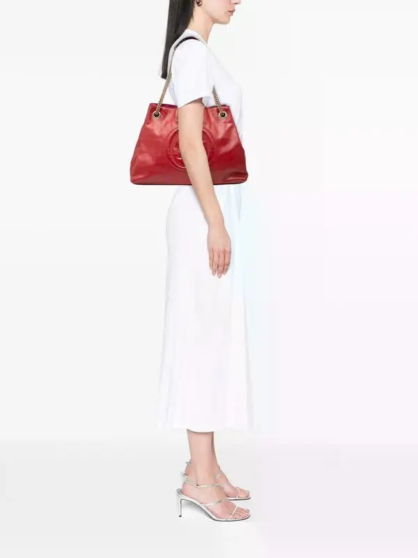 Gucci 2000-2015 Leather Soho Chain Tote - Red