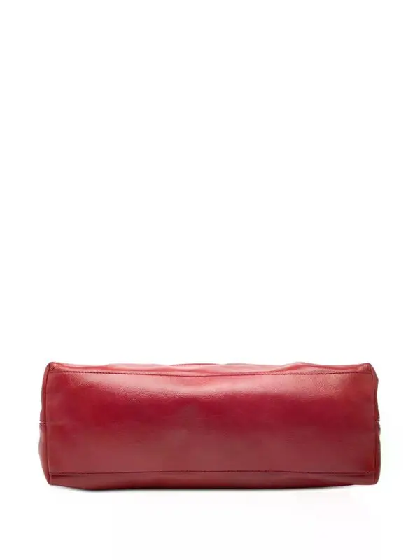 Gucci 2000-2015 Leather Soho Chain Tote - Red