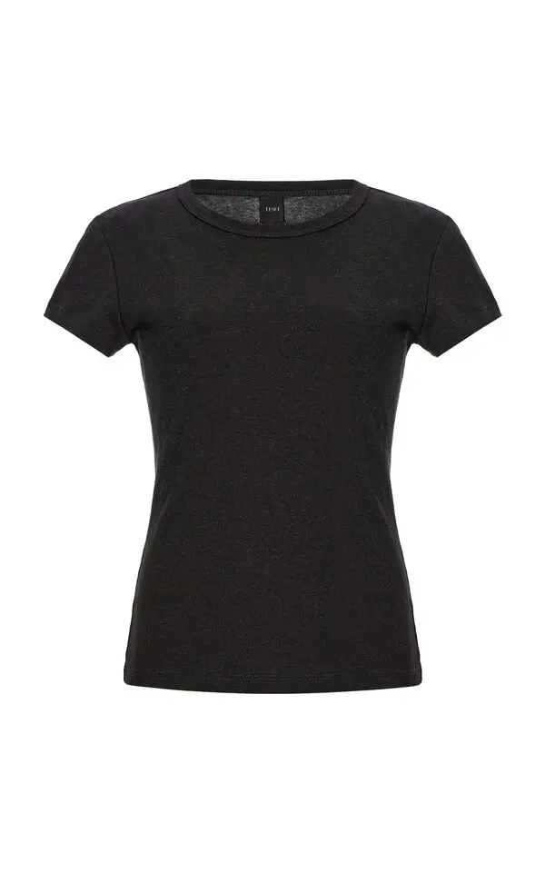 LESET Nando Slim Fit Cotton T-shirt - Brown