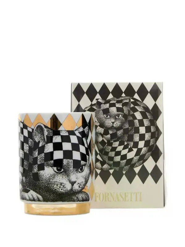 FORNASETTI Printed Candle