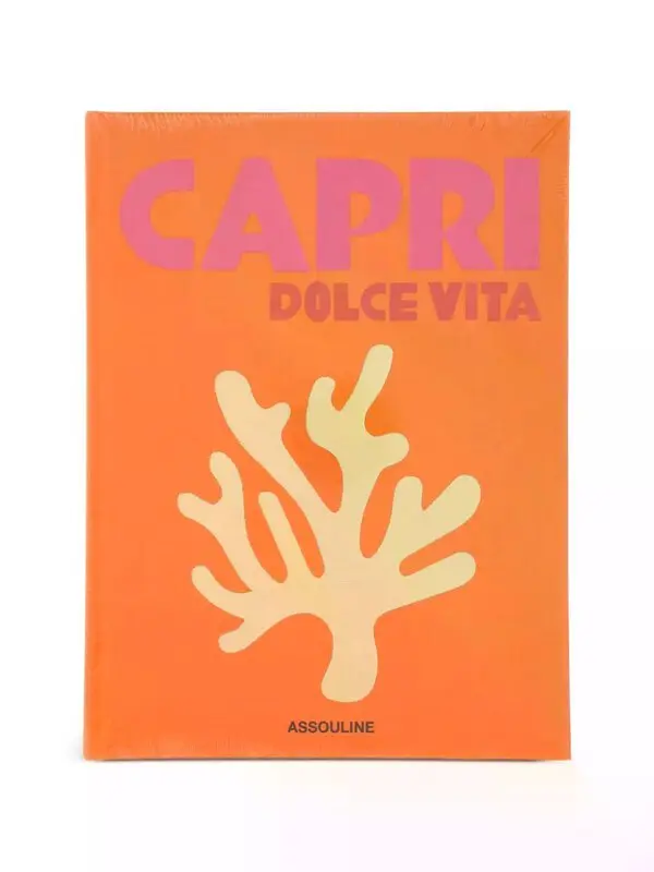 Assouline Capri Dolce Vita Table Book - Orange