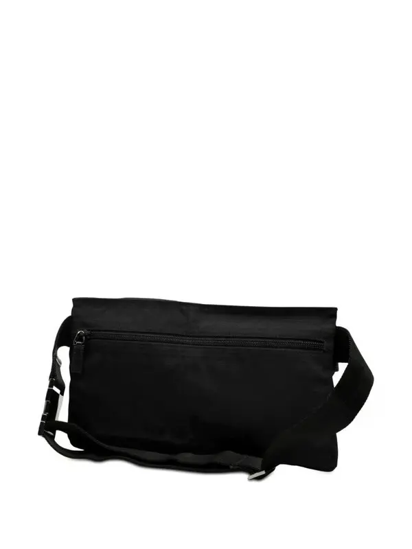 Gucci Nylon Double Pocket Belt Bag - Black