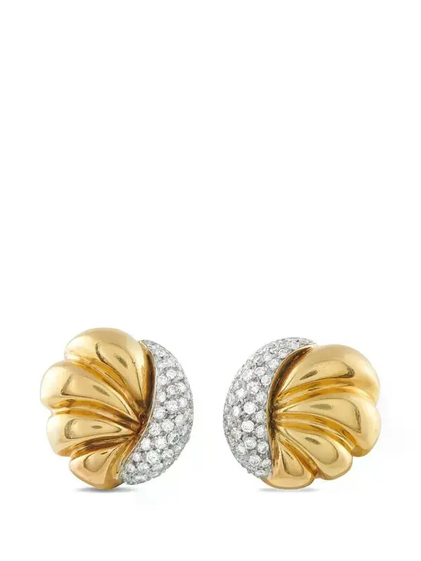 LB EXCLUSIVE Seashell Diamond Earrings
