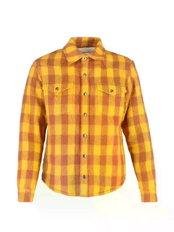 Sandro Press-stud Checked Shirt