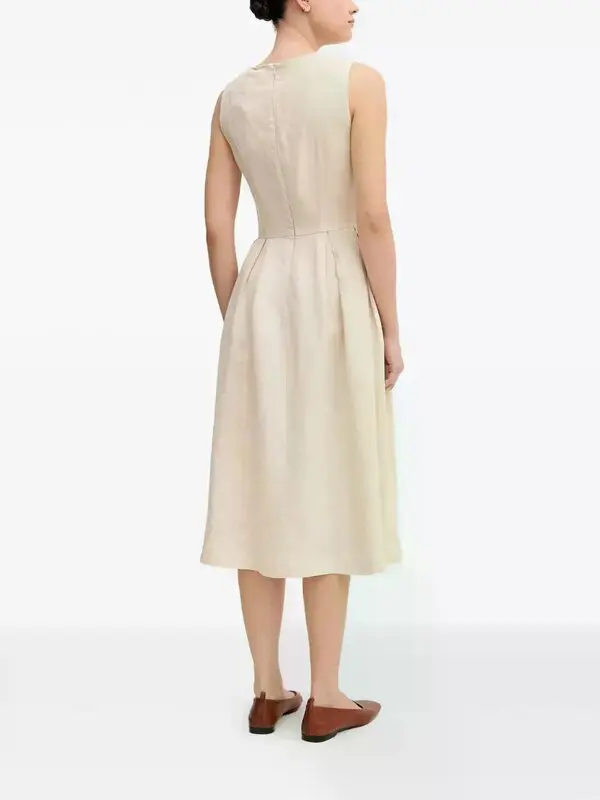 OUI Linen Midi Dress