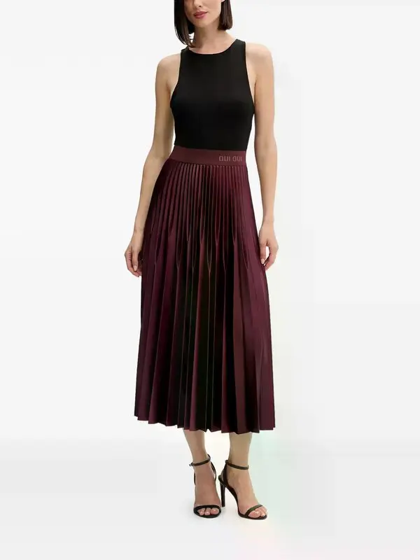 OUI Pleated Midi Skirt